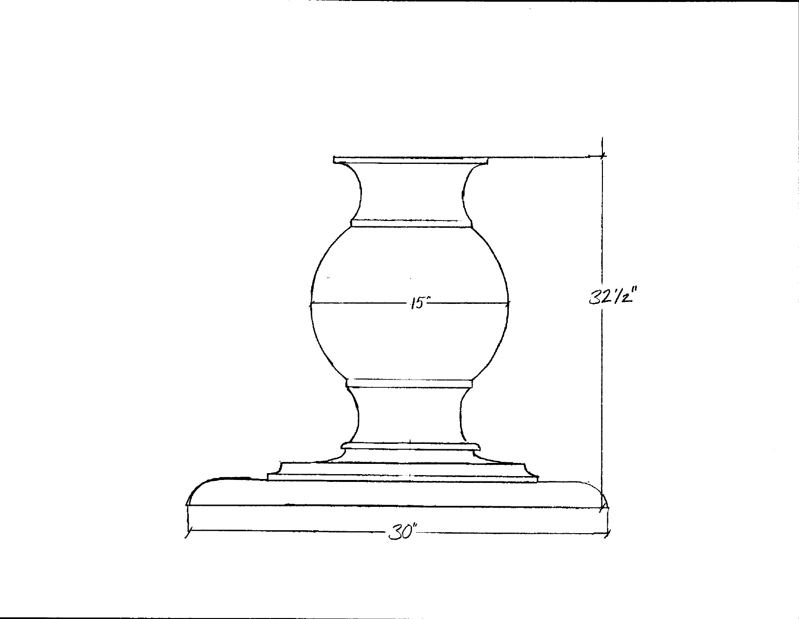 Case Study: Pedestal Base for Kitchen Island | Arnold Wood Turning